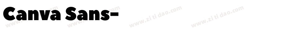 Canva Sans免费下载和在线预览转换-字体岛