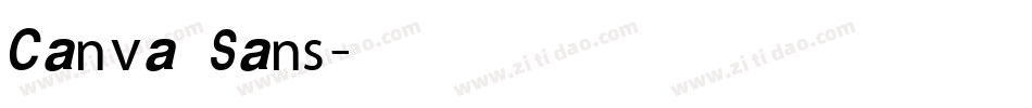 Canva Sans免费下载和在线预览转换-字体岛