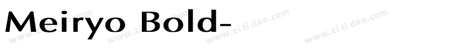 Meiryo Bold免费下载和在线预览转换-字体岛