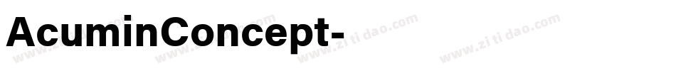 AcuminConcept免费下载和在线预览转换-字体岛