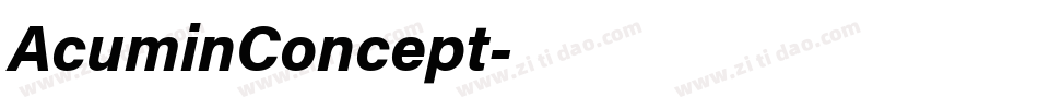 AcuminConcept免费下载和在线预览转换-字体岛