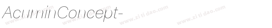 AcuminConcept免费下载和在线预览转换-字体岛