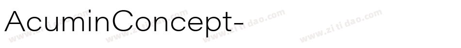 AcuminConcept免费下载和在线预览转换-字体岛