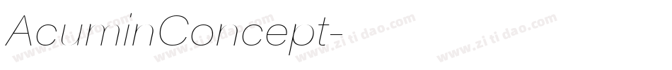AcuminConcept免费下载和在线预览转换-字体岛