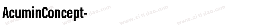 AcuminConcept免费下载和在线预览转换-字体岛