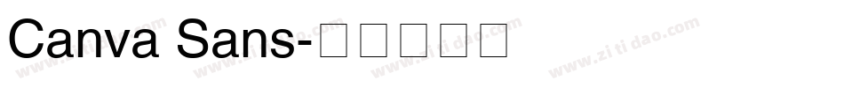 Canva Sans免费下载和在线预览转换-字体岛