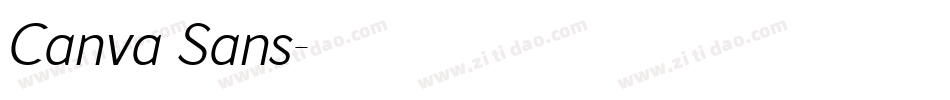 Canva Sans免费下载和在线预览转换-字体岛