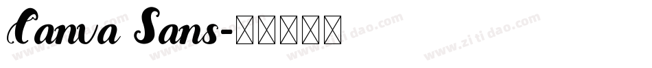 Canva Sans免费下载和在线预览转换-字体岛