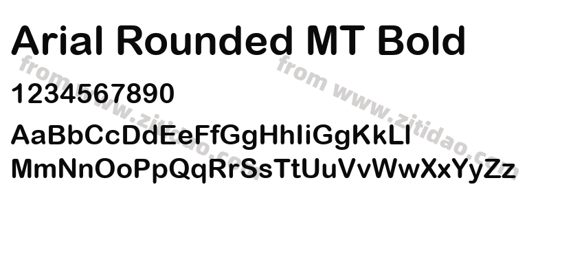 Arial Rounded MT Bold字体免费下载-Arial Rounded MT BoldNormal预览-字体版本Version 1 ...